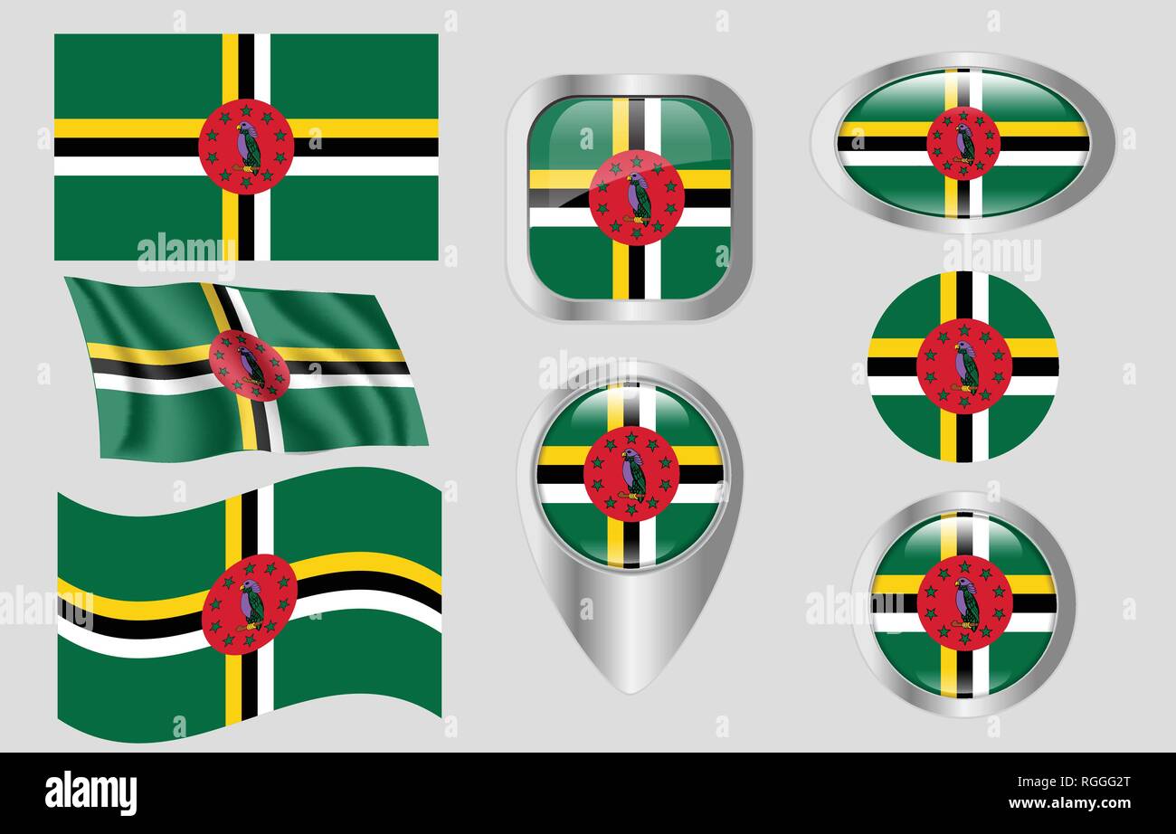 Flag of Dominica Stock Vector Image & Art - Alamy