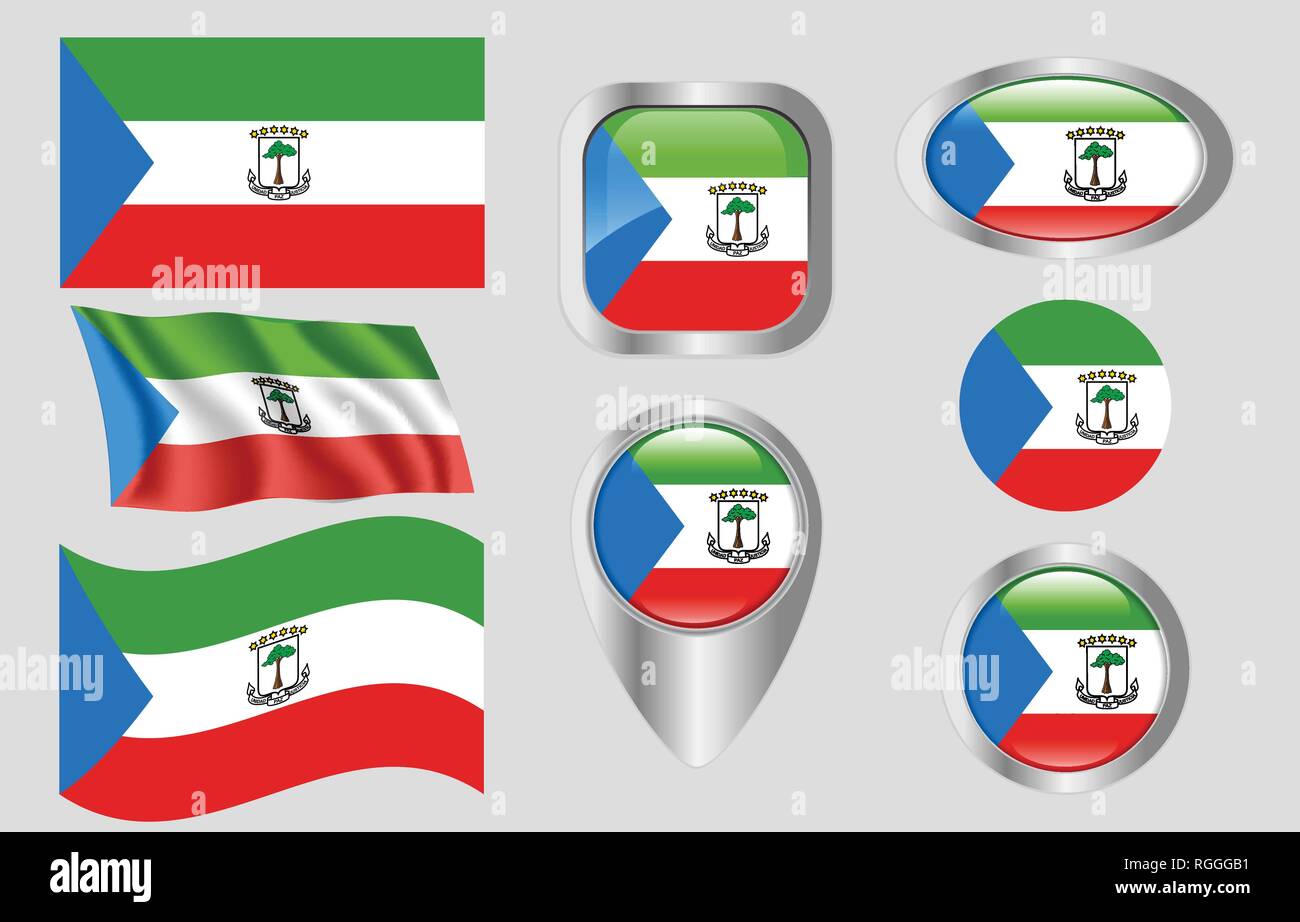 Flag of Equatorial Guinea Stock Vector Image & Art - Alamy