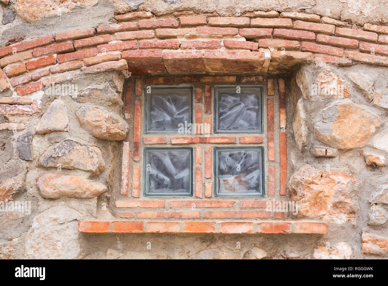 Design, architecture and exterior concept - Old small window on the ...