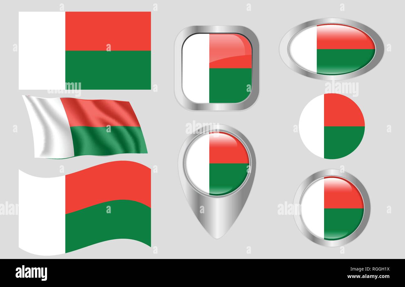 Flag of Madagascar Stock Vector Image & Art - Alamy