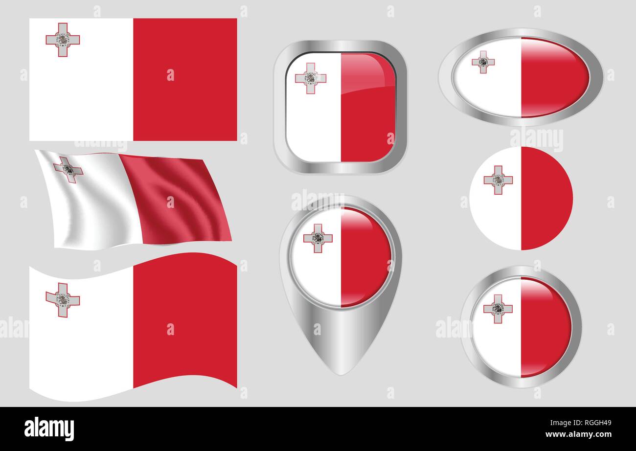 Flag of Malta Stock Vector Image & Art - Alamy
