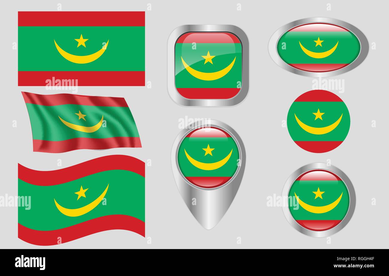 Flag Of Mauritania Stock Vector Image And Art Alamy