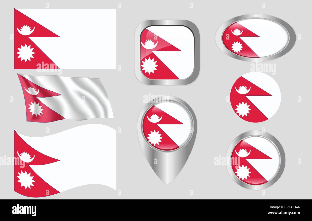 Flag of Nepal Stock Vector Image & Art - Alamy