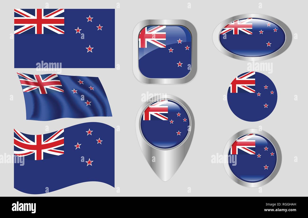New zealand national flag square hi-res stock photography and images ...