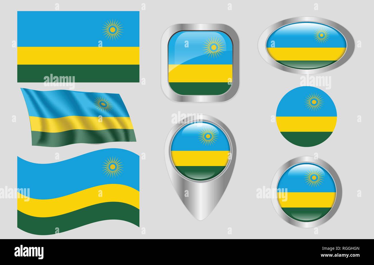 Flag of Rwanda Stock Vector Image & Art - Alamy