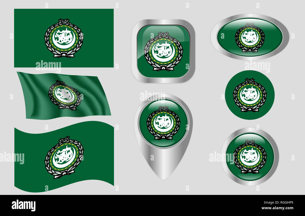 Flag of the Arab League Stock Vector Image & Art - Alamy