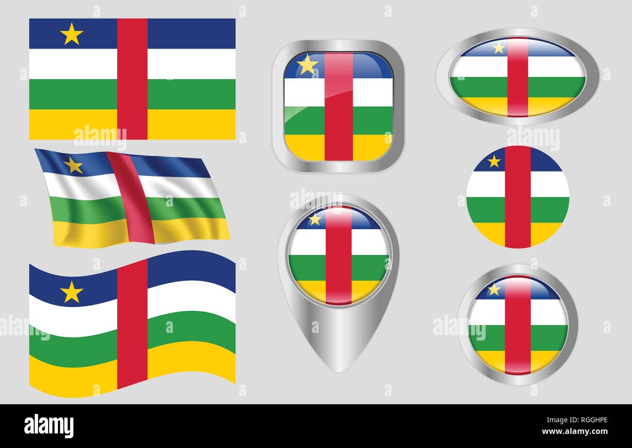 Wave flag central african Stock Vector Images - Alamy