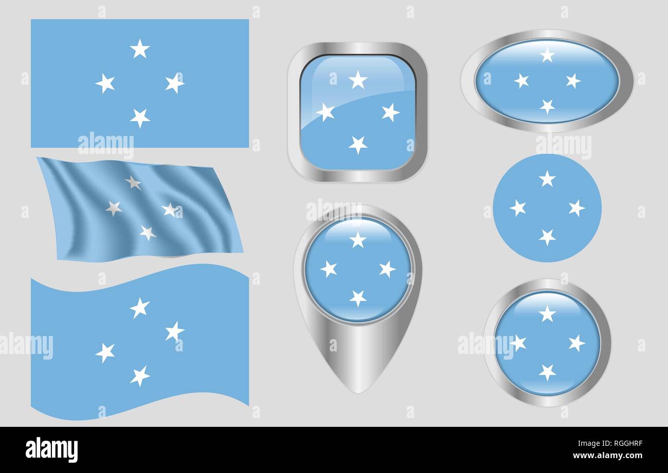 Flag of the Federated States of Micronesia Stock Vector Image & Art - Alamy