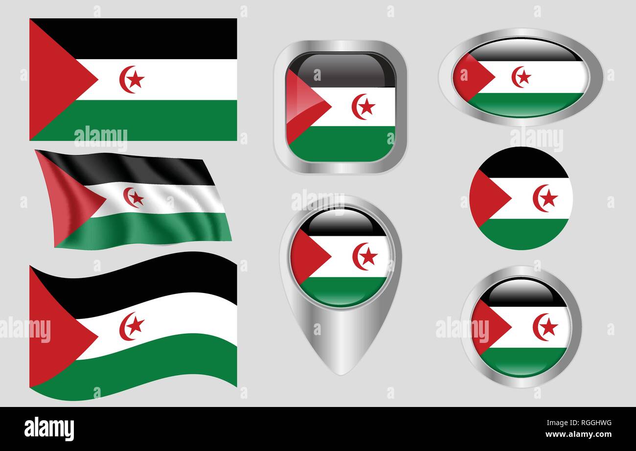 Flag of Sahrawi Arab Democratic Republic Stock Vector Image & Art - Alamy