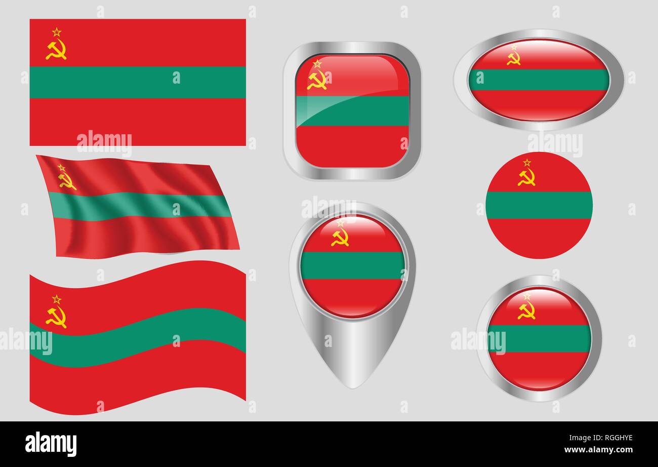 Flag of Transnistria Stock Vector Image & Art - Alamy