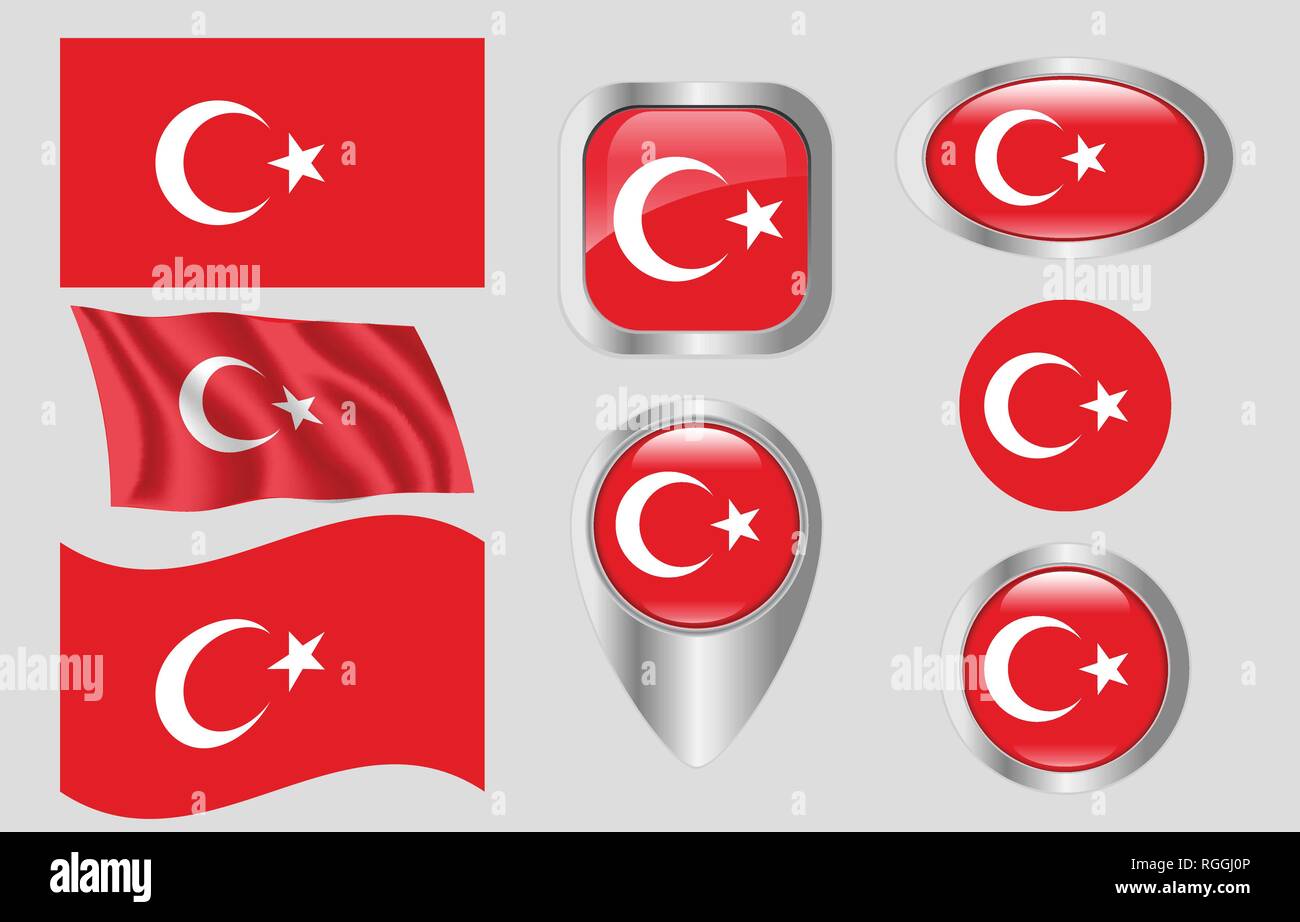 Flag of Turkey Stock Vector Image & Art - Alamy
