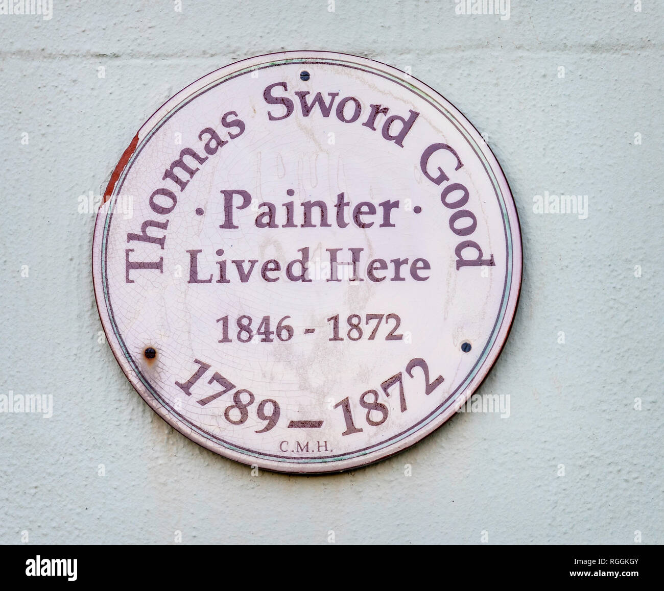 Thomas Sword Good Plaque Stock Photo - Alamy