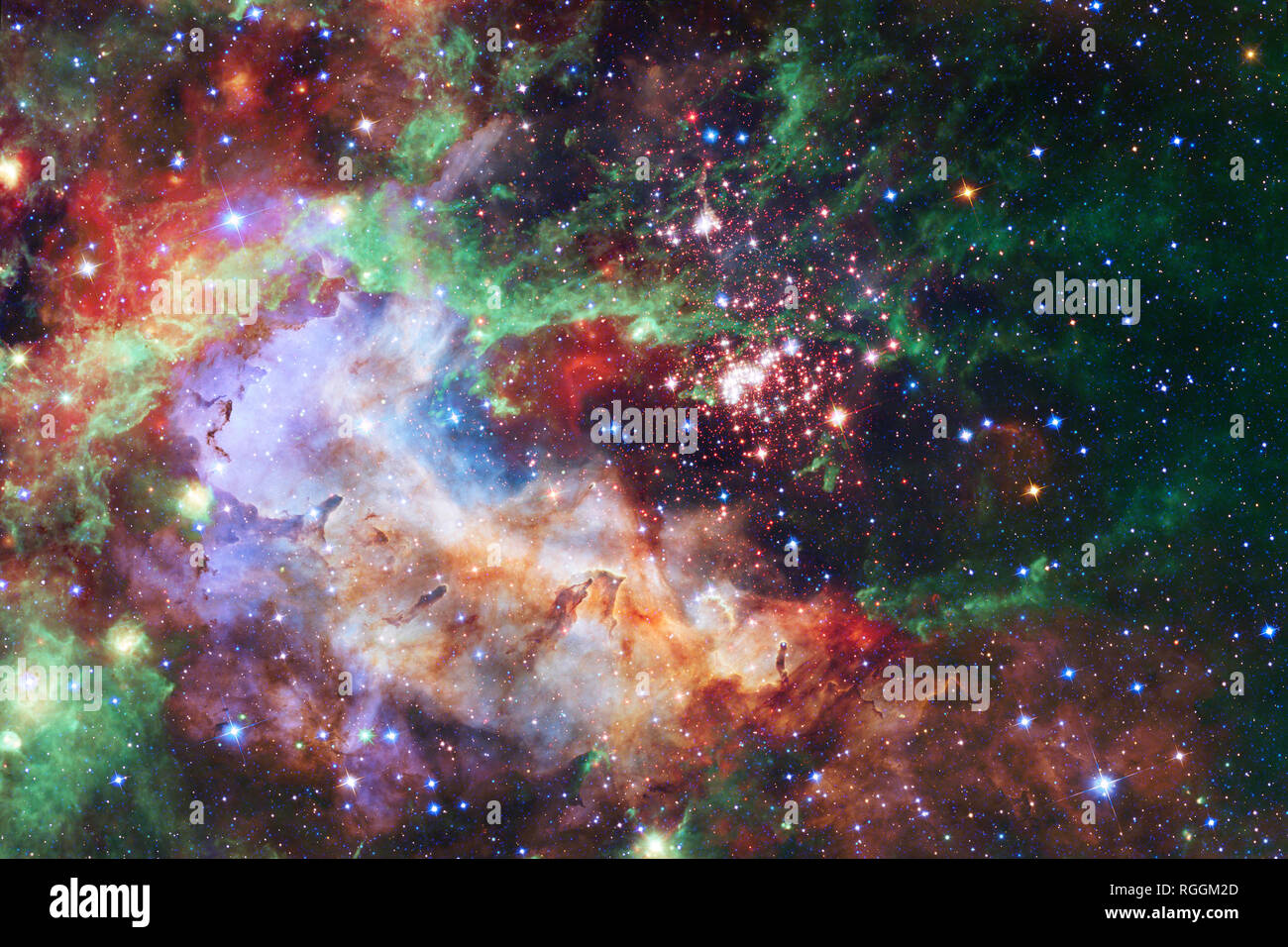 Beautiful space background. Cosmoc art. Elements of this image ...