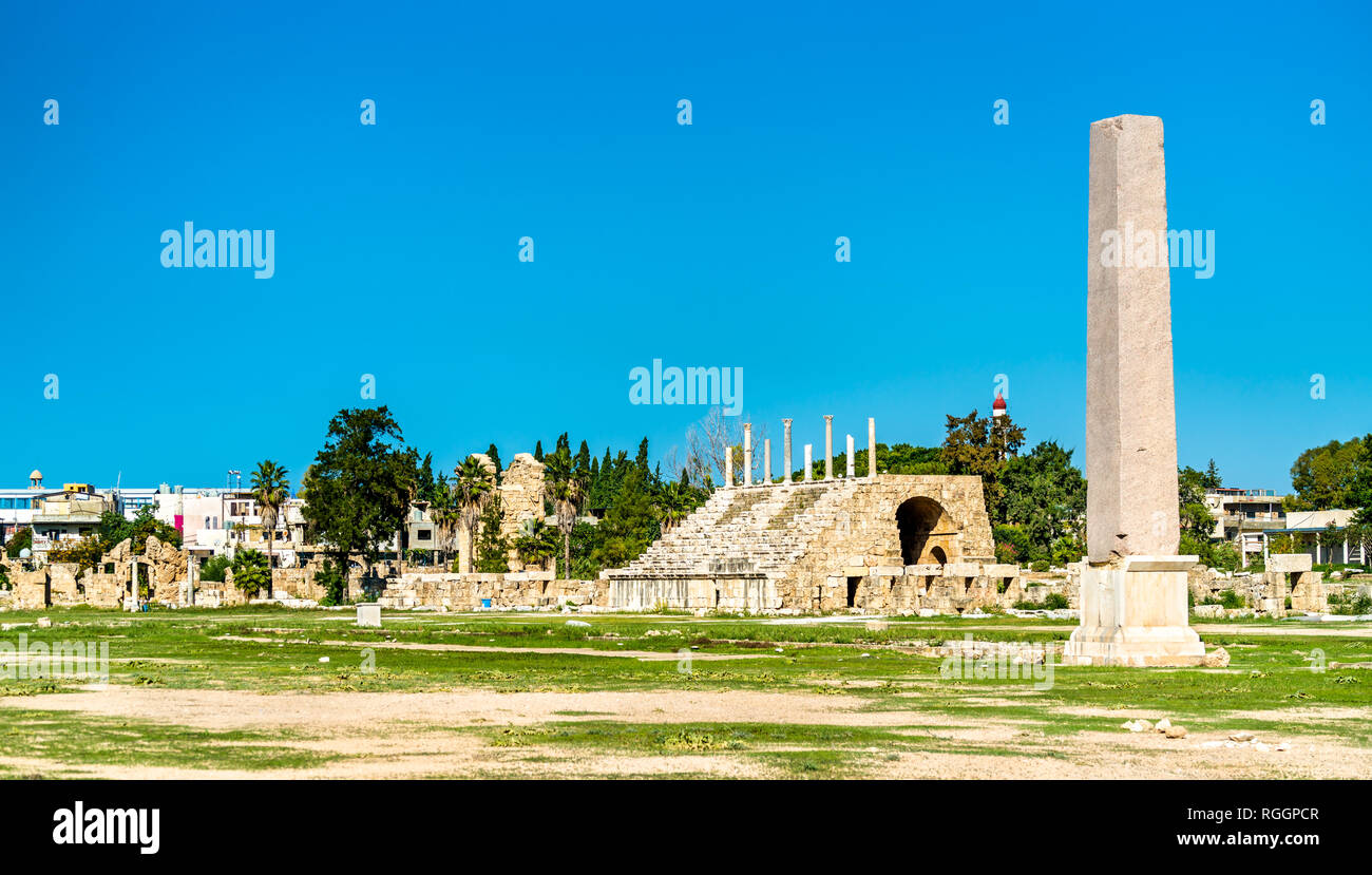 Ancient hippodrome in Tyre, Lebanon Stock Photo - Alamy