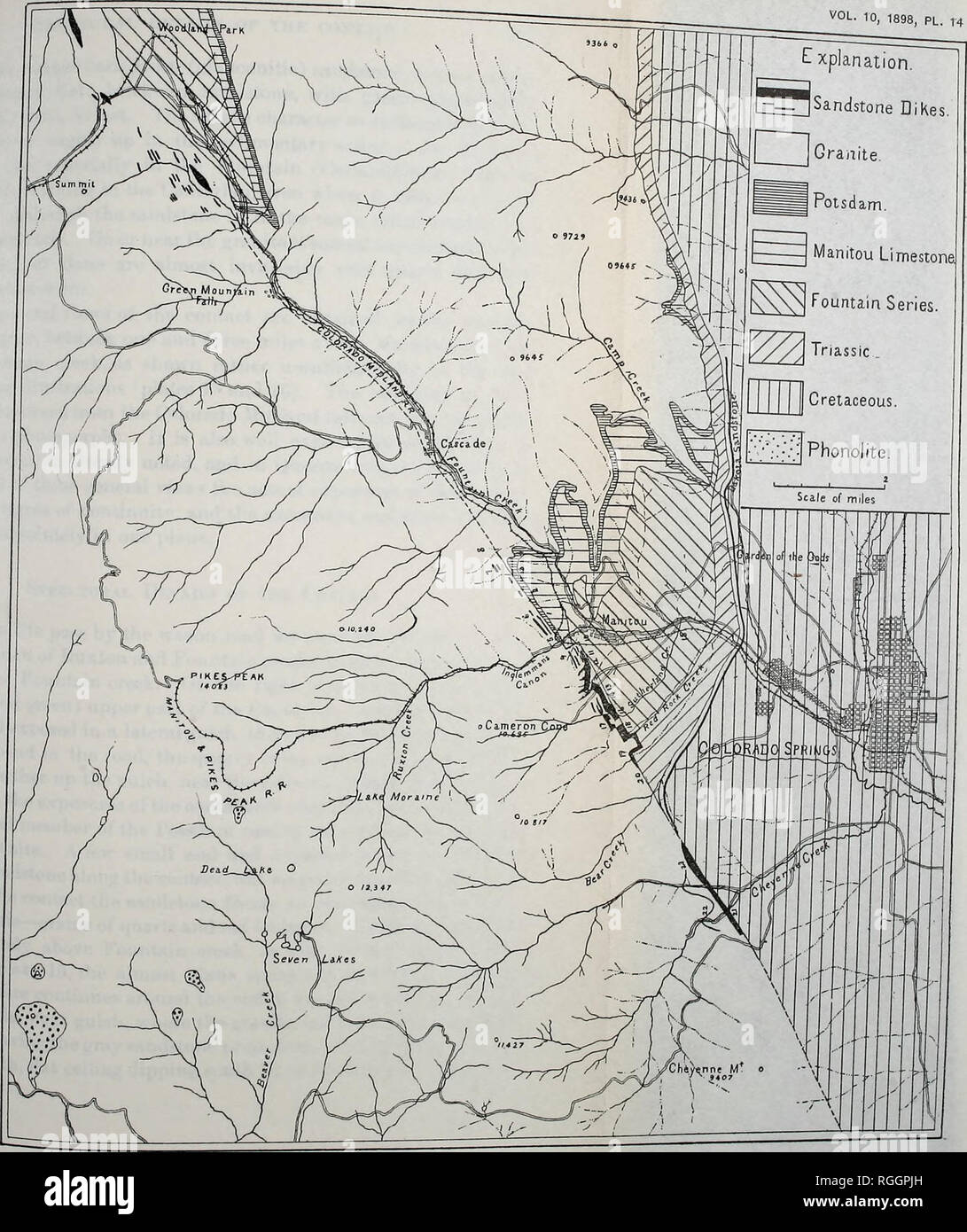 Map of manitou hi-res stock photography and images - Alamy