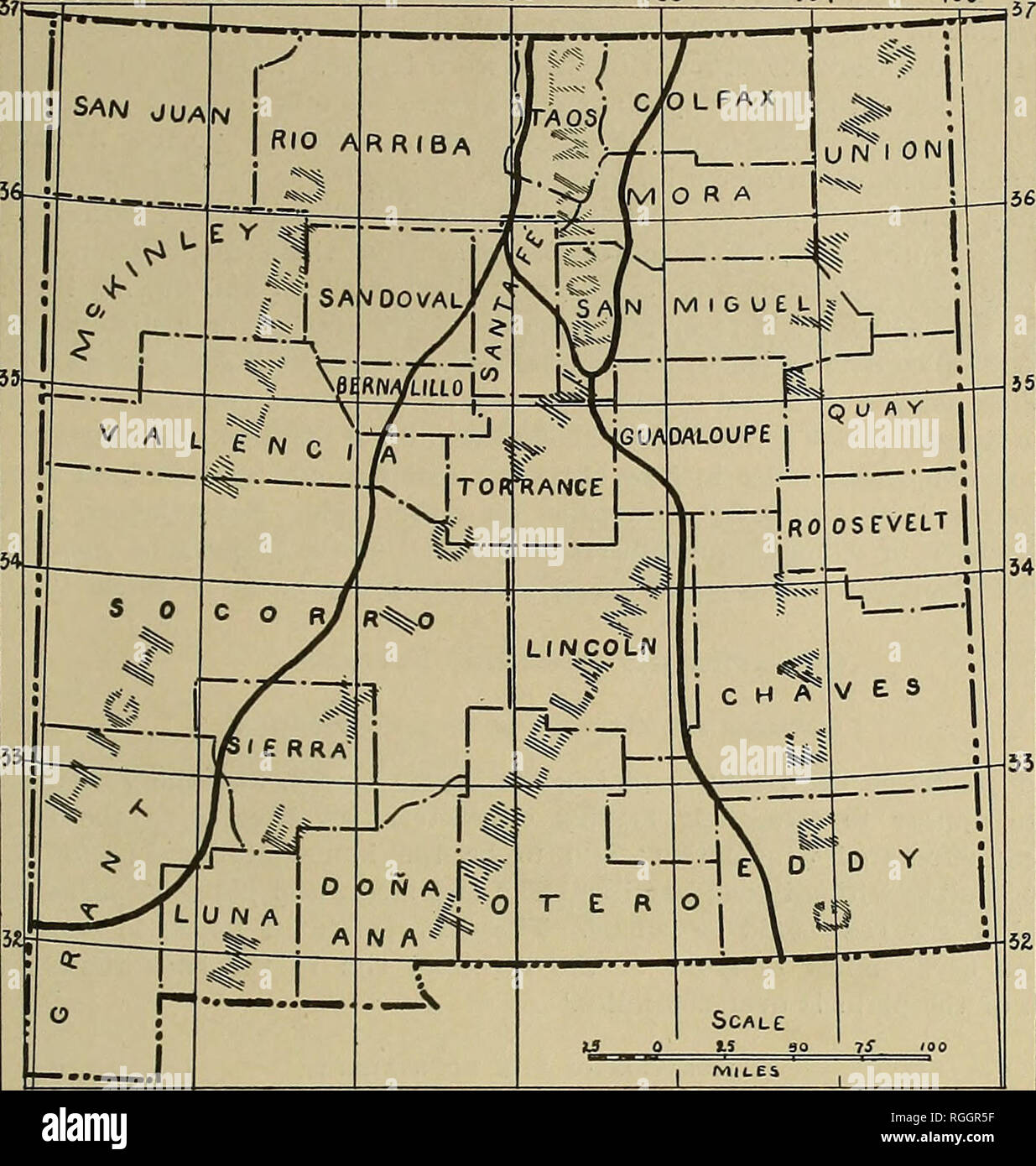 Map of pecos hi-res stock photography and images - Alamy