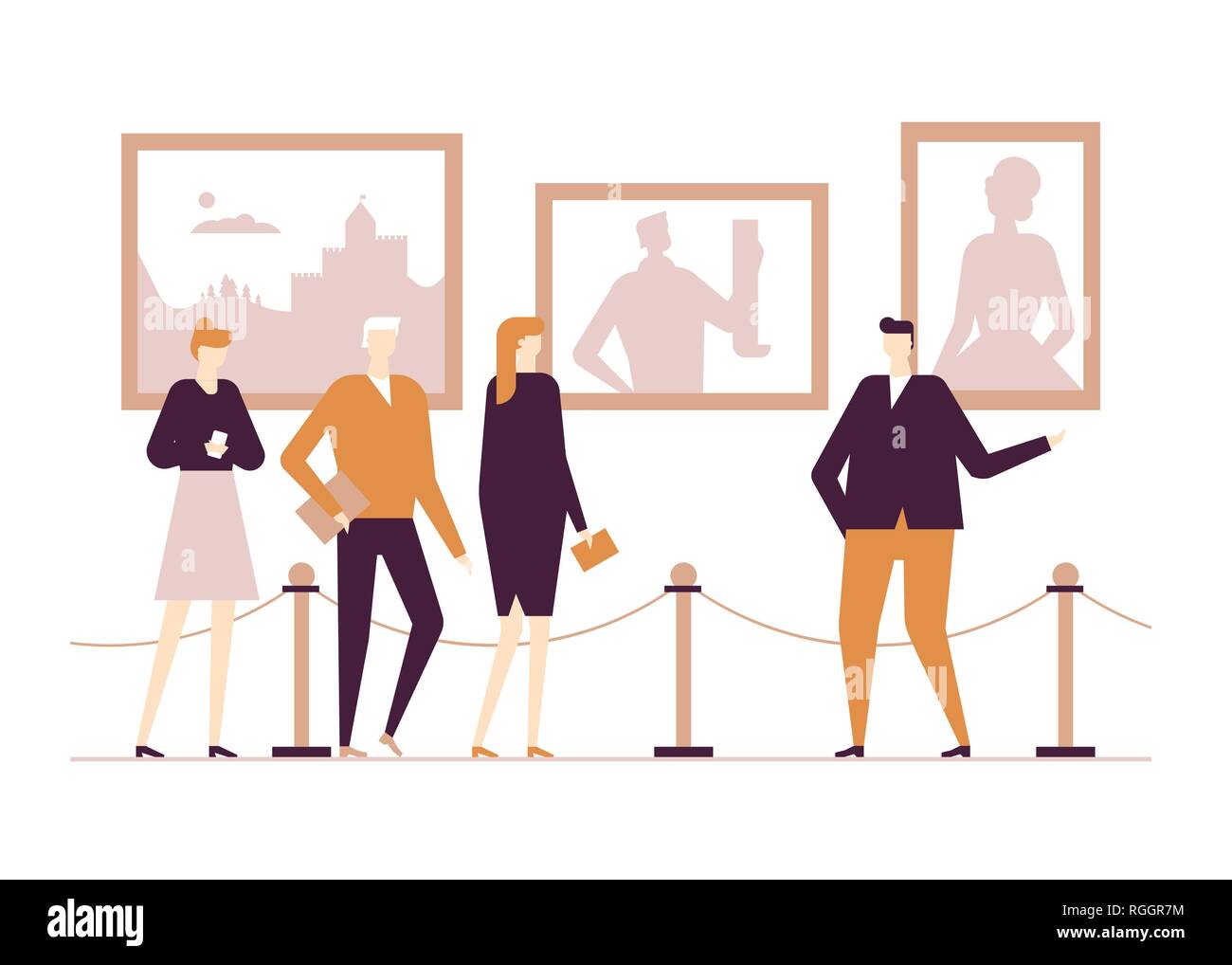 Cultural life - flat design style colorful illustration Stock Vector ...