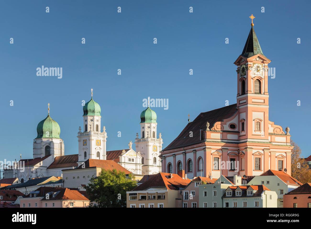 St. Stephen's Cathedral and St. Paul's Parish Church, Passau, Lower ...