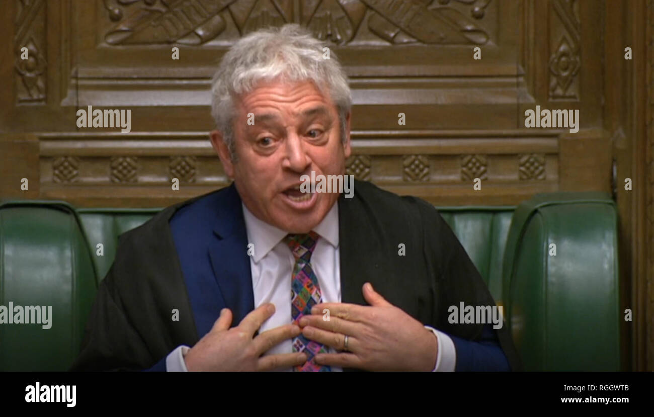 House of Commons Speaker John Bercow in the House of Commons, London ...