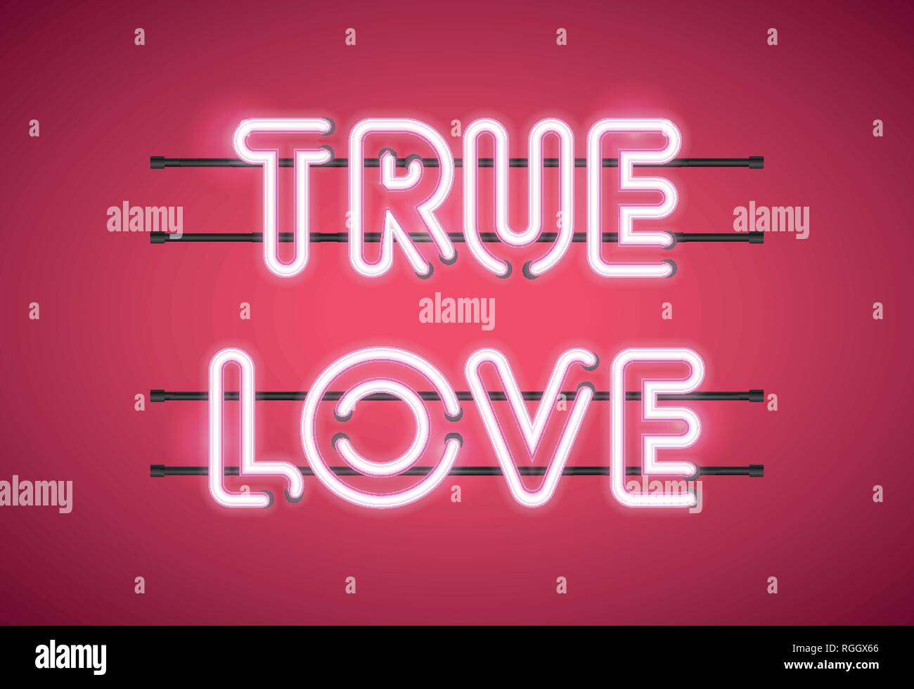 Valentine's Day Neon love sign Stock Vector Image & Art - Alamy