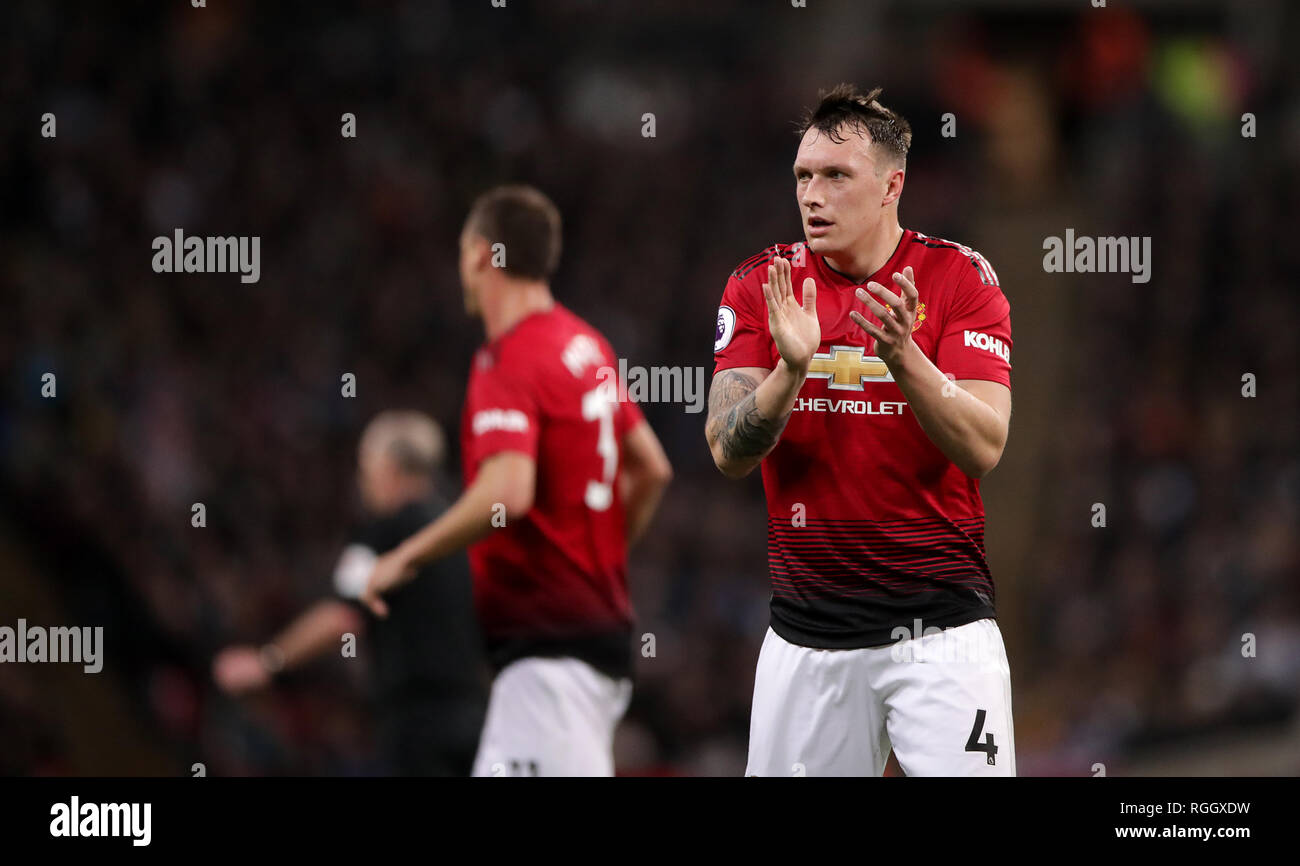 Manchester United's Phil Jones Stock Photo - Alamy