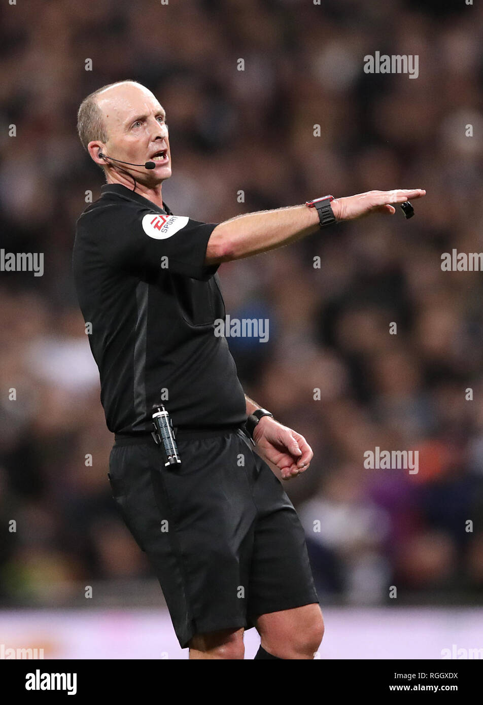 Match referee Mike Dean Stock Photo - Alamy