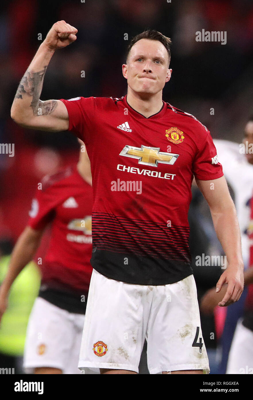 Manchester United's Phil Jones Stock Photo - Alamy