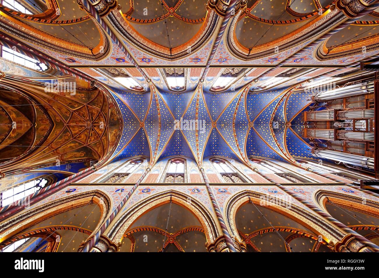 Vaults in the Marienbasilika, place of pilgrimage, Kevelaer, Lower ...