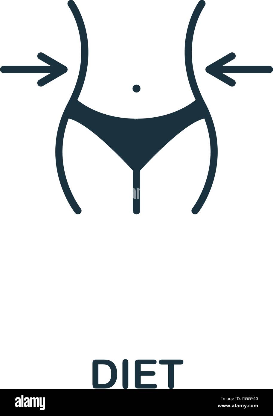 Diet icon. Premium style design from fitness collection. Pixel perfect ...