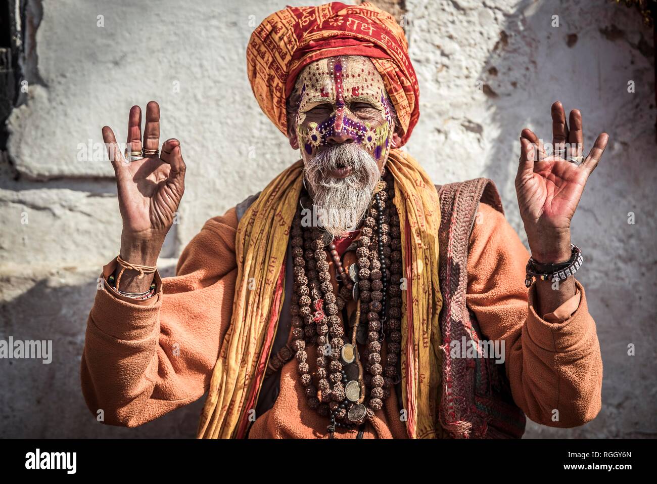 Nepal pashupatinath hindu sadhu ascetic hi-res stock photography and ...