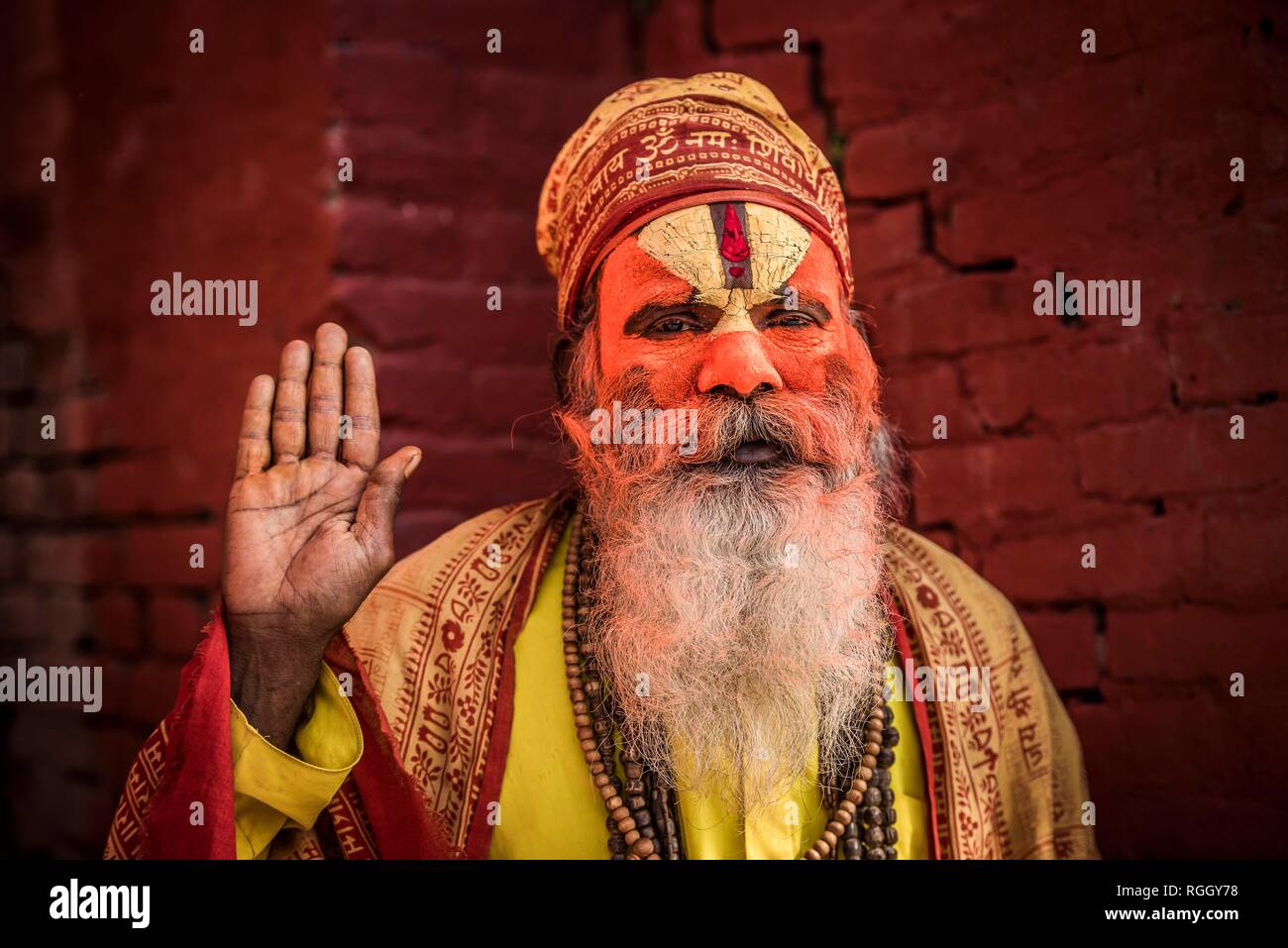 Sadhu, Ascetic, holy man, Pashupatinath, Kathmandu, Nepal Stock Photo ...