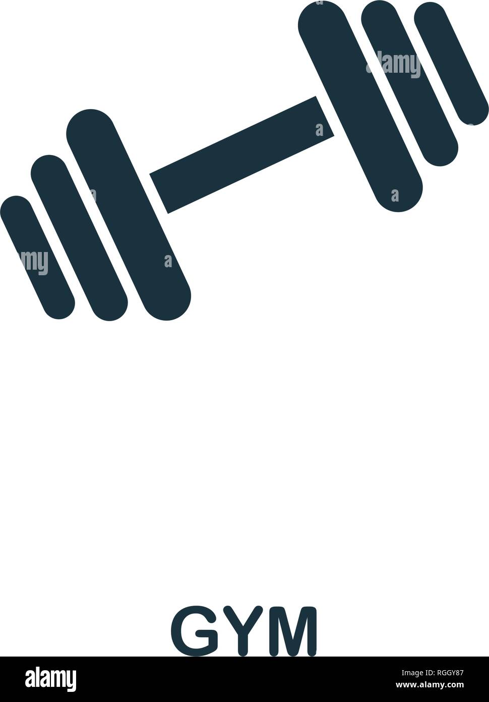 Gym icon. Premium style design from fitness collection. Pixel perfect ...