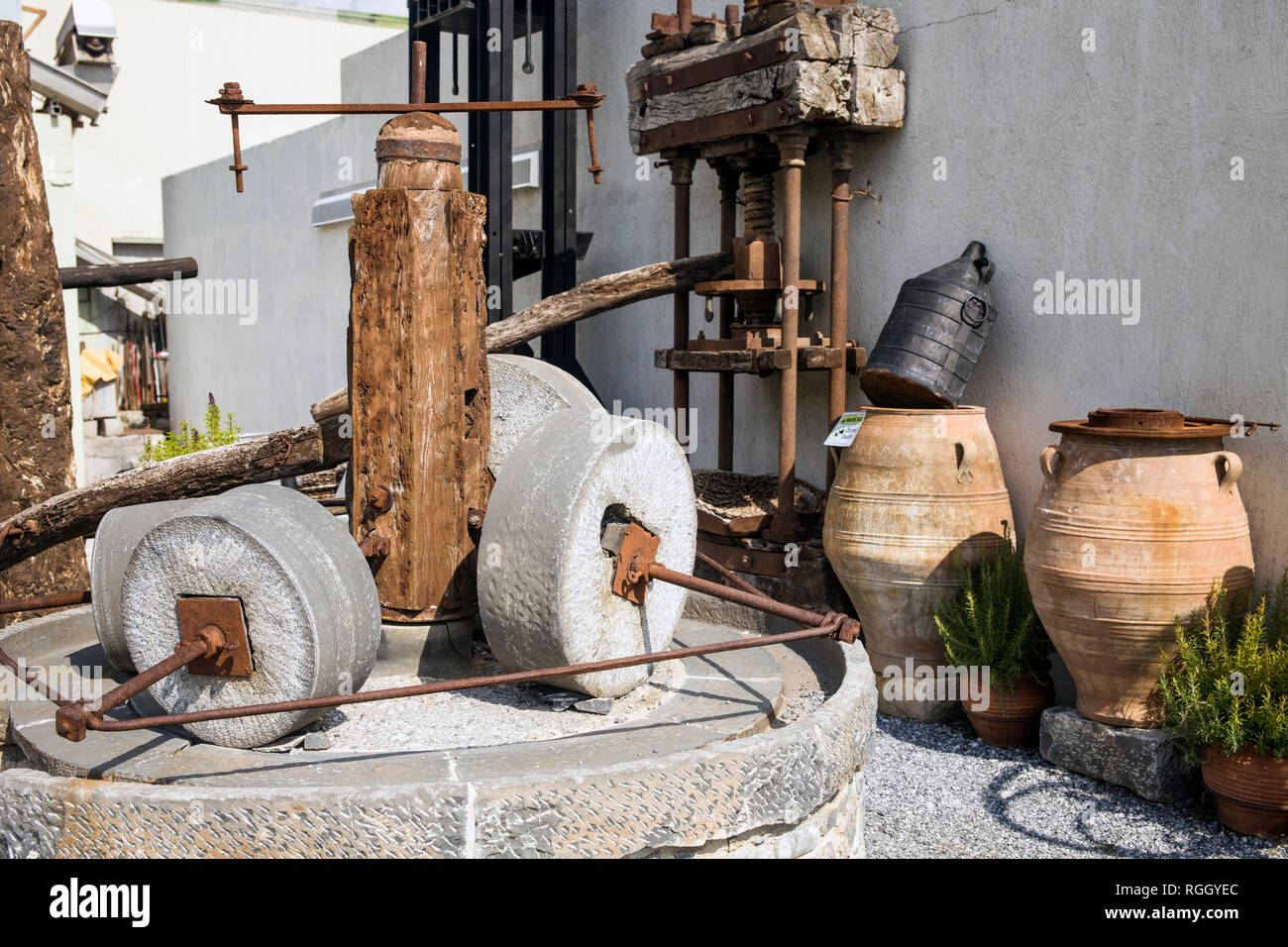 Grinding olive seeds hi-res stock photography and images - Alamy