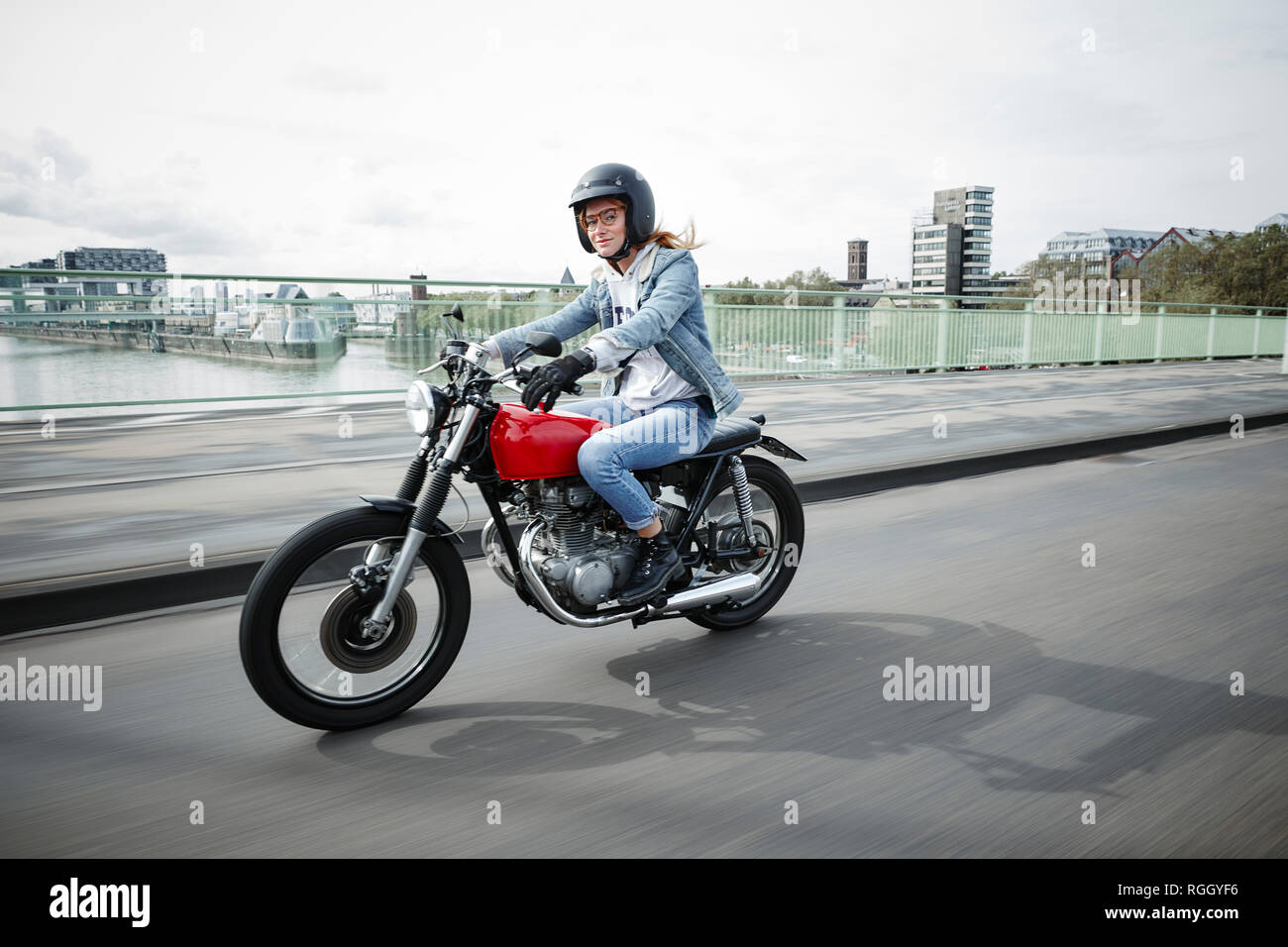 Bridge motorcycle hi-res stock photography and images - Alamy