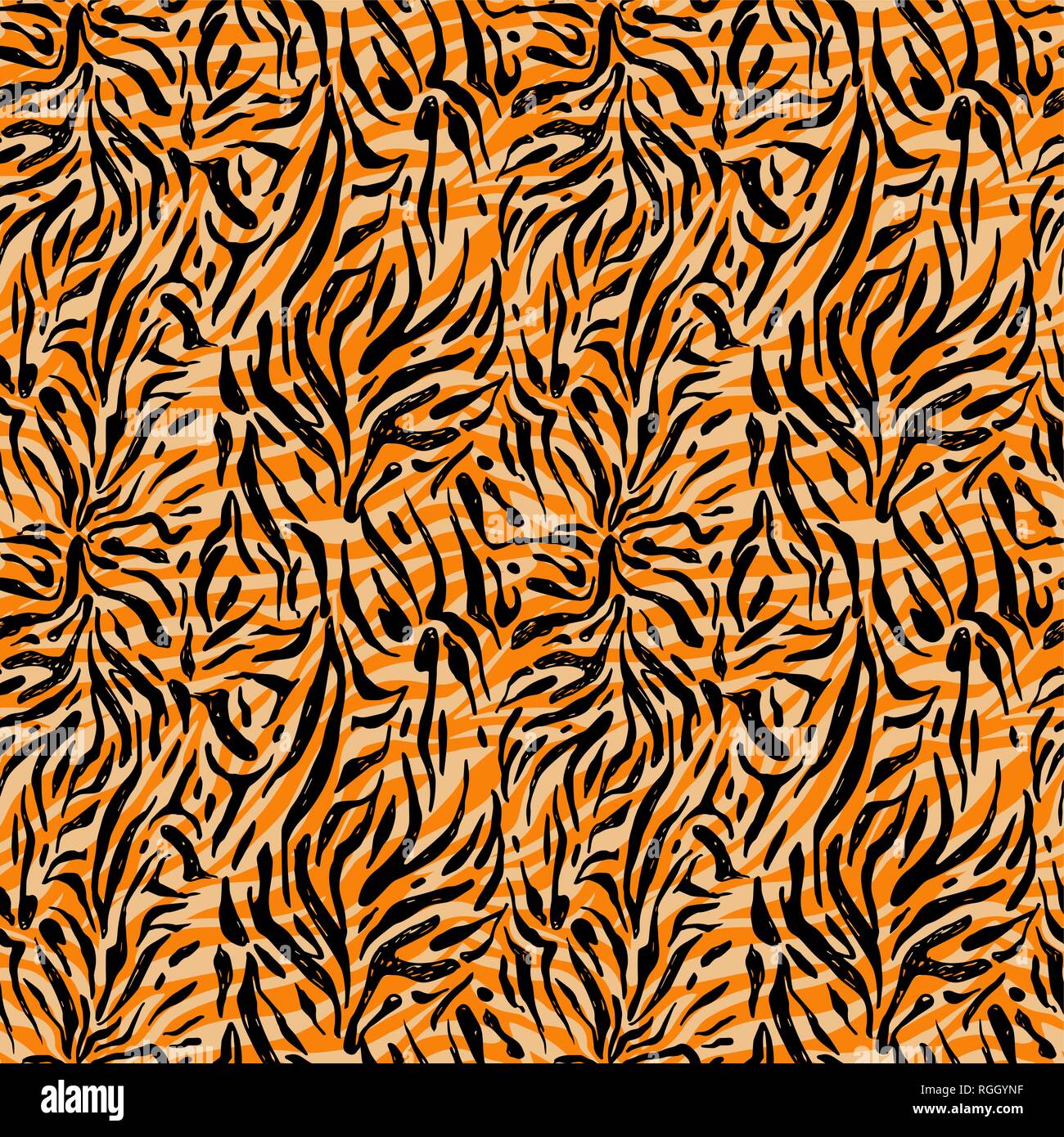 Fashion striped animal skin. Textured seamless pattern. Nature ...