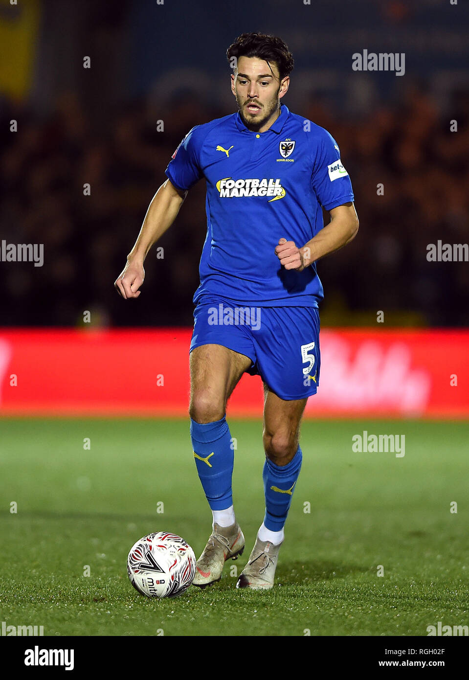 AFC Wimbledon's Will Nightingale Stock Photo - Alamy
