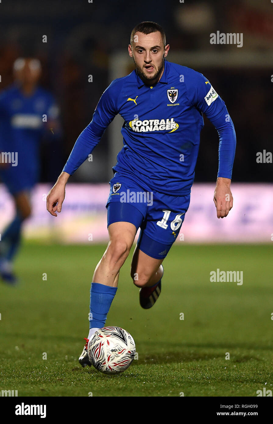 AFC Wimbledon's Dylan Connolly Stock Photo - Alamy