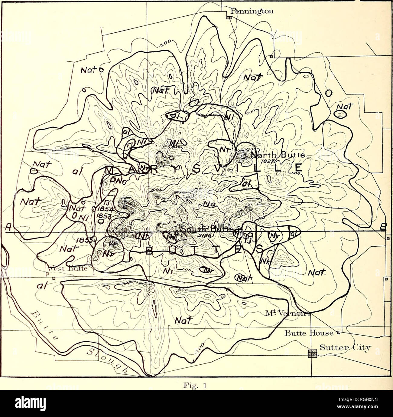Marysville map hi-res stock photography and images - Alamy