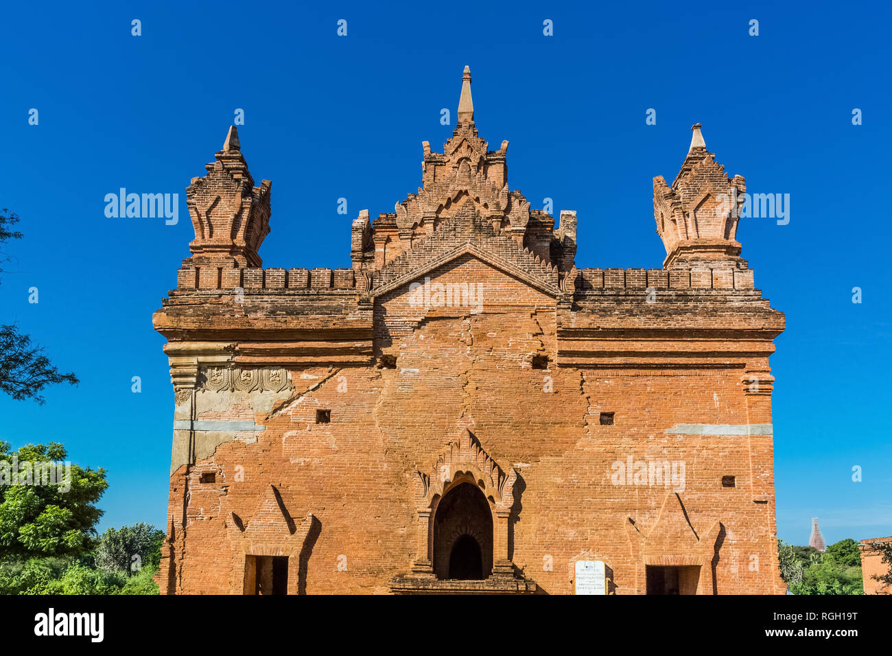 one of the many temple of the historic capital city of Bagan Myanmar ...