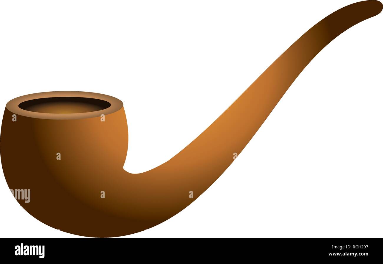 pipe wooden smoke Stock Vector Image & Art - Alamy
