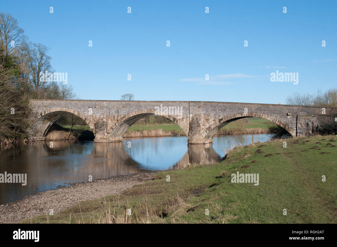 Around the UK - Brungerley Bridge, Clitheroe, Ribble Valley, Lancashire ...