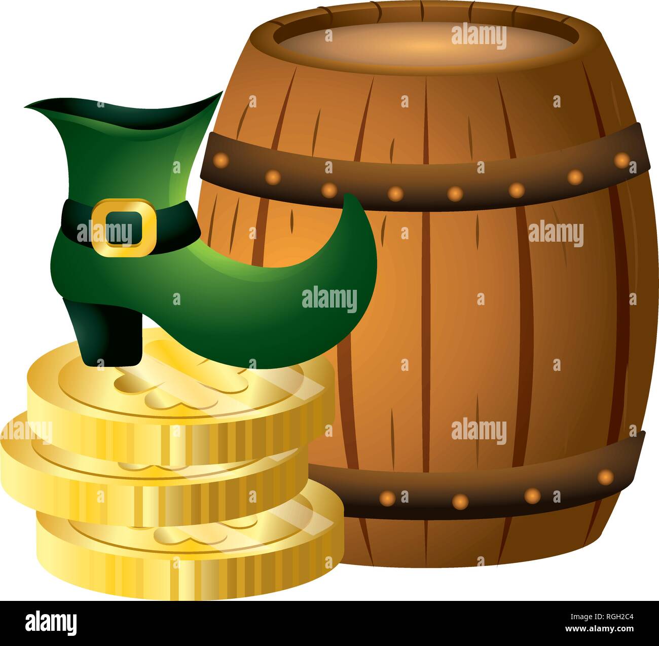 Gold shoe Stock Vector Images - Alamy