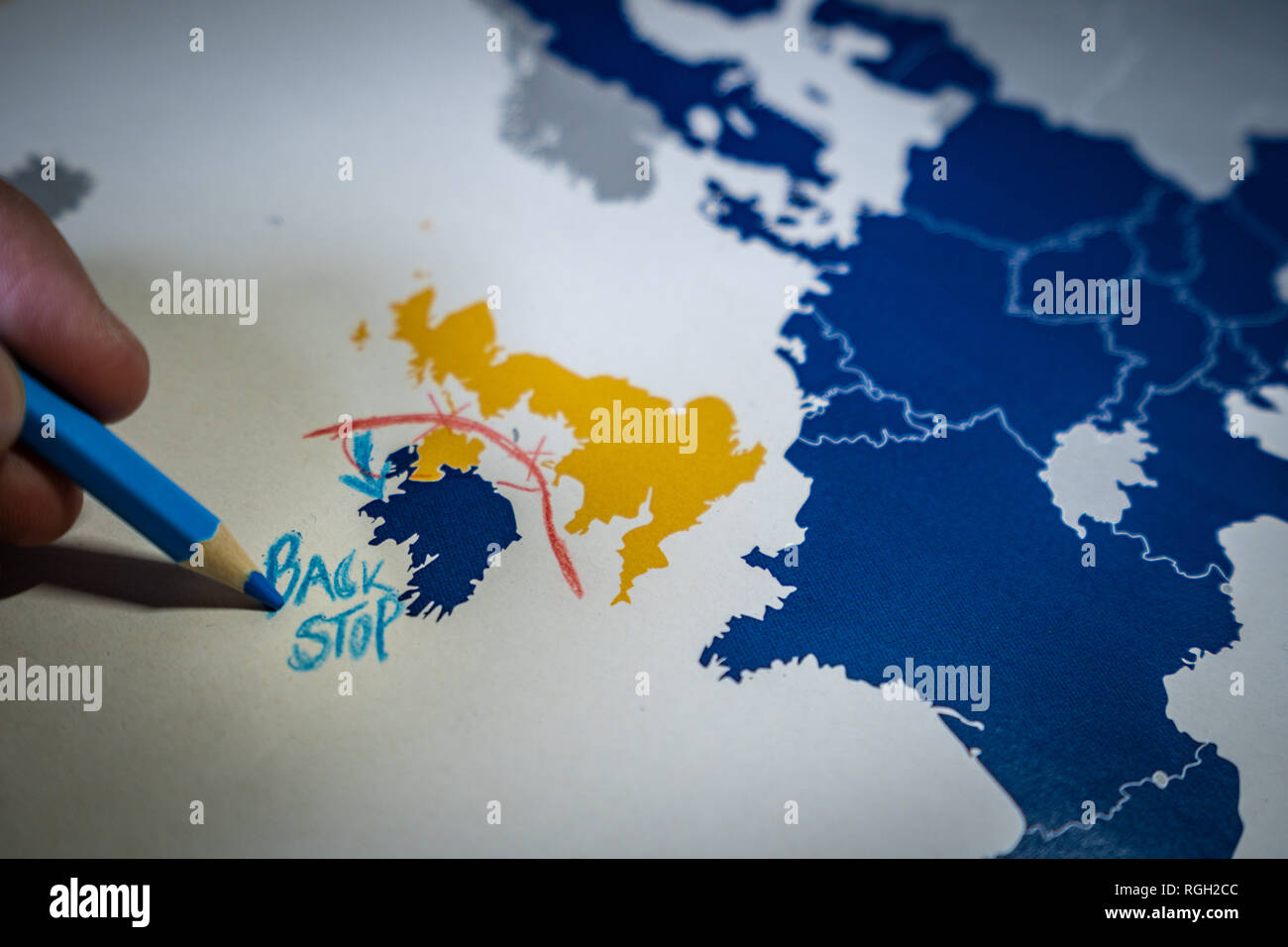 Northern limit line map hi-res stock photography and images - Alamy