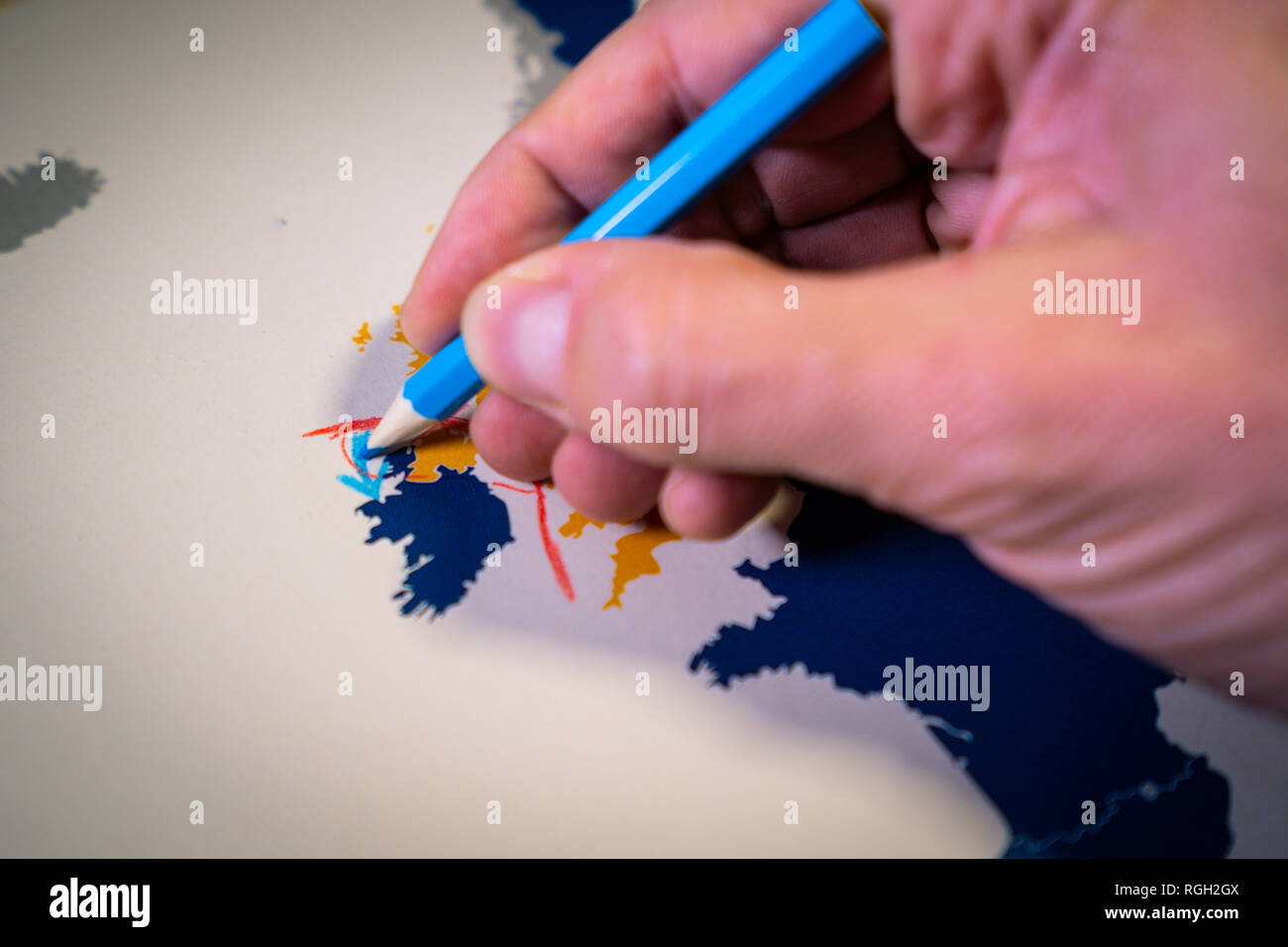 How to draw england map hi-res stock photography and images - Alamy