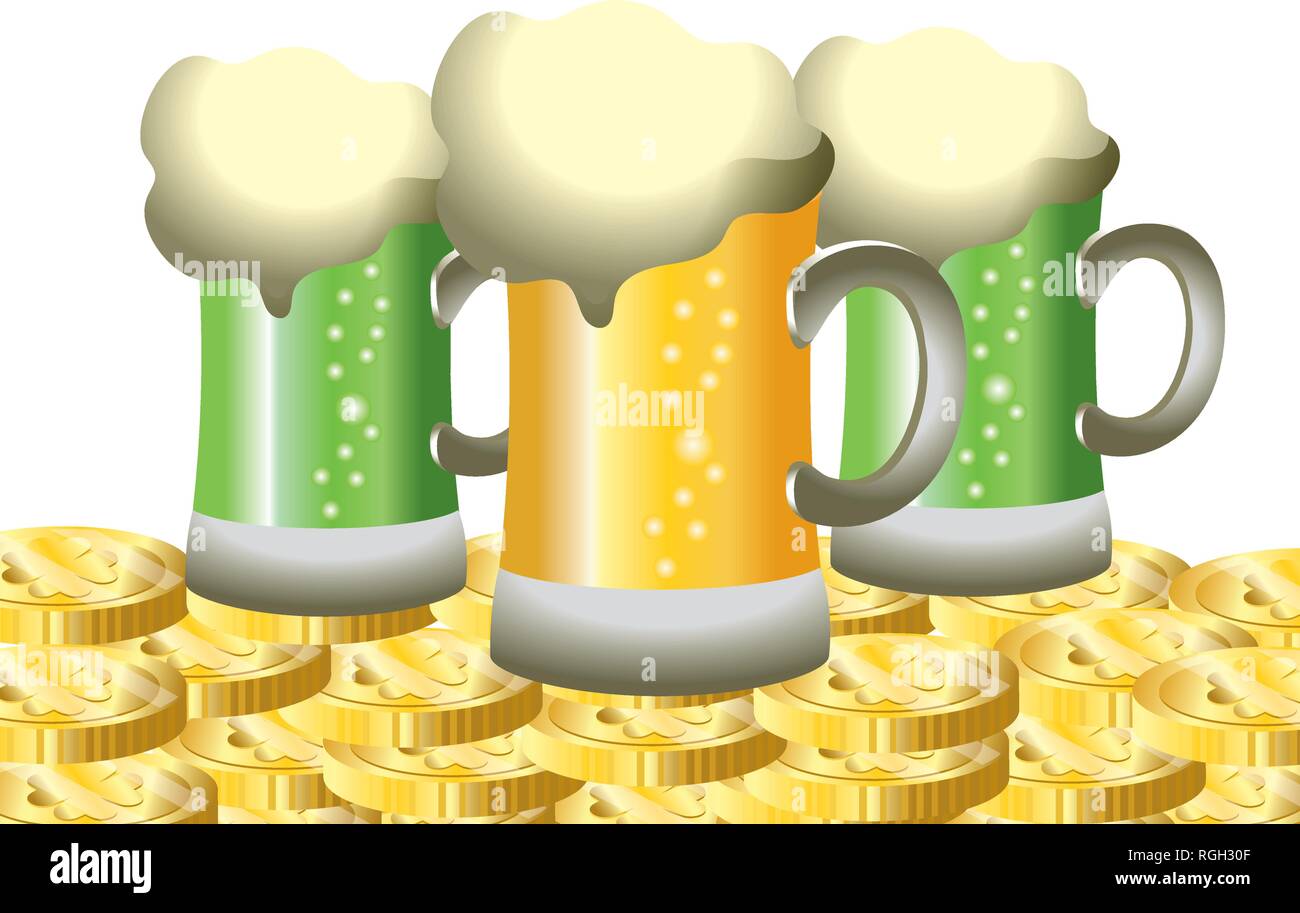 Pile of beer Stock Vector Images - Alamy