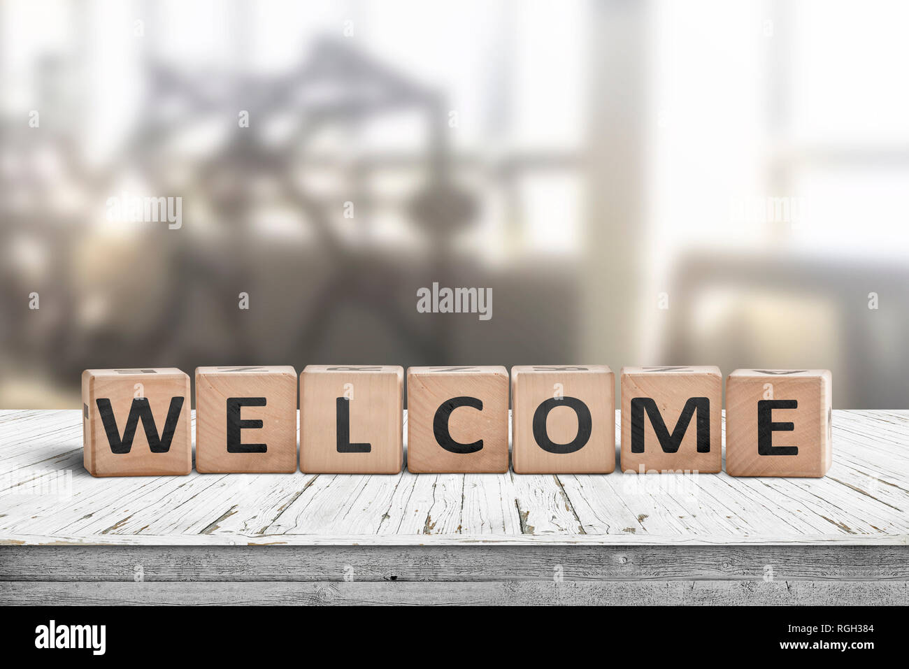 Hotel welcome sign language hi-res stock photography and images - Alamy