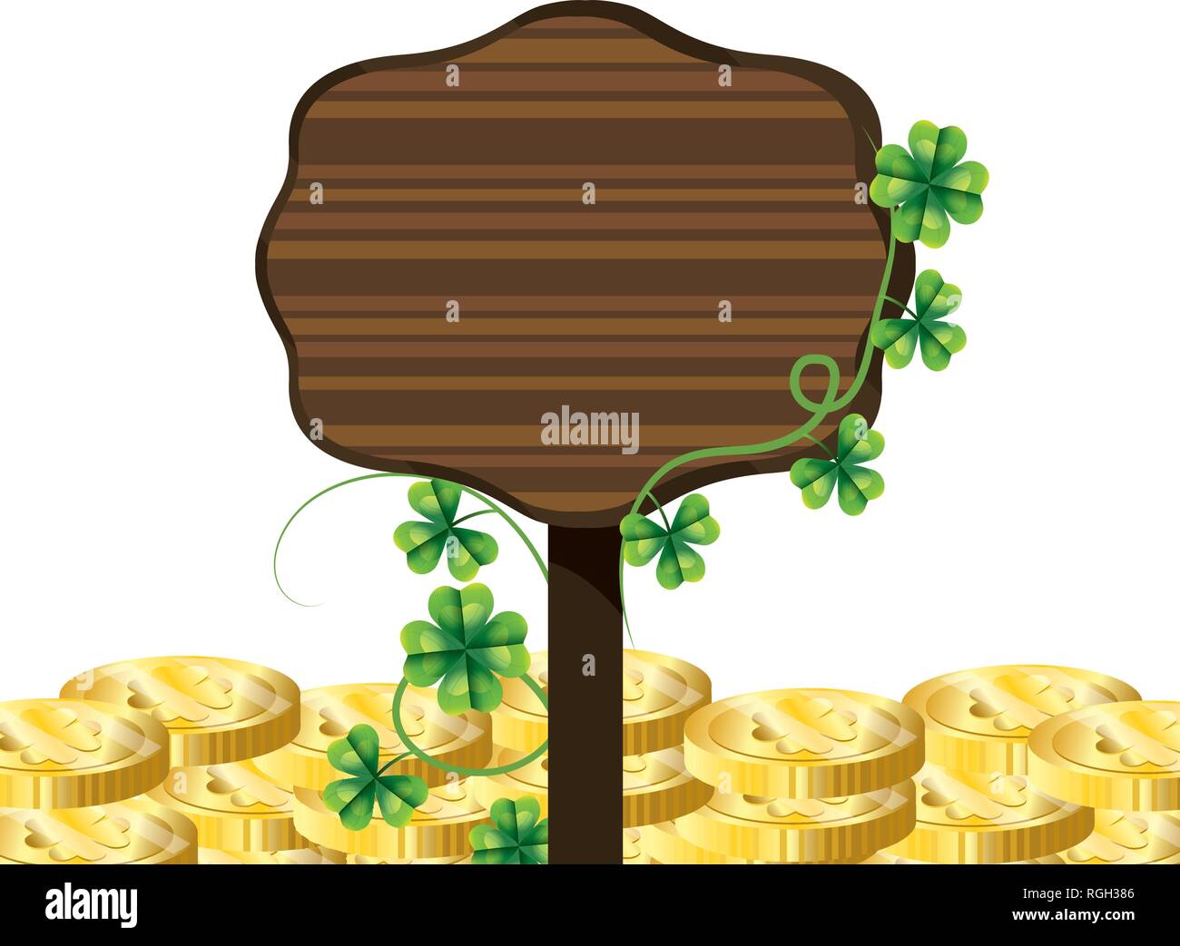 coin gold sign Stock Vector Image & Art - Alamy