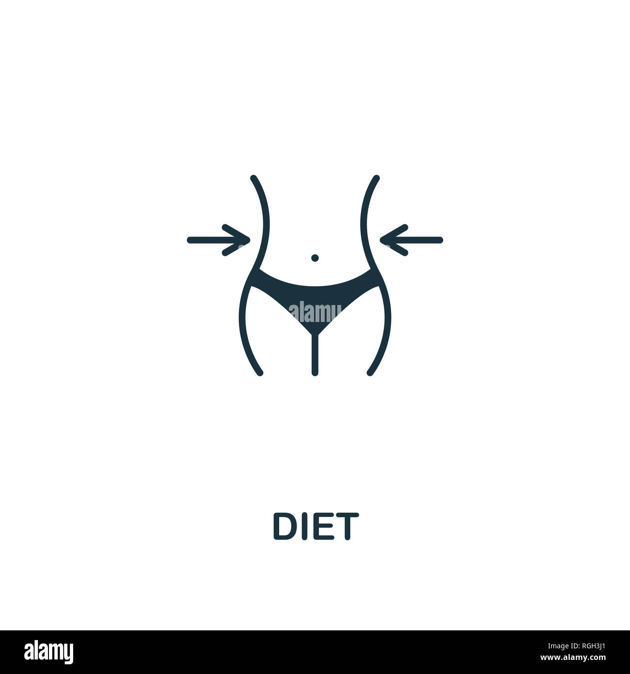 Diet icon. Premium style design from fitness collection. Pixel perfect ...