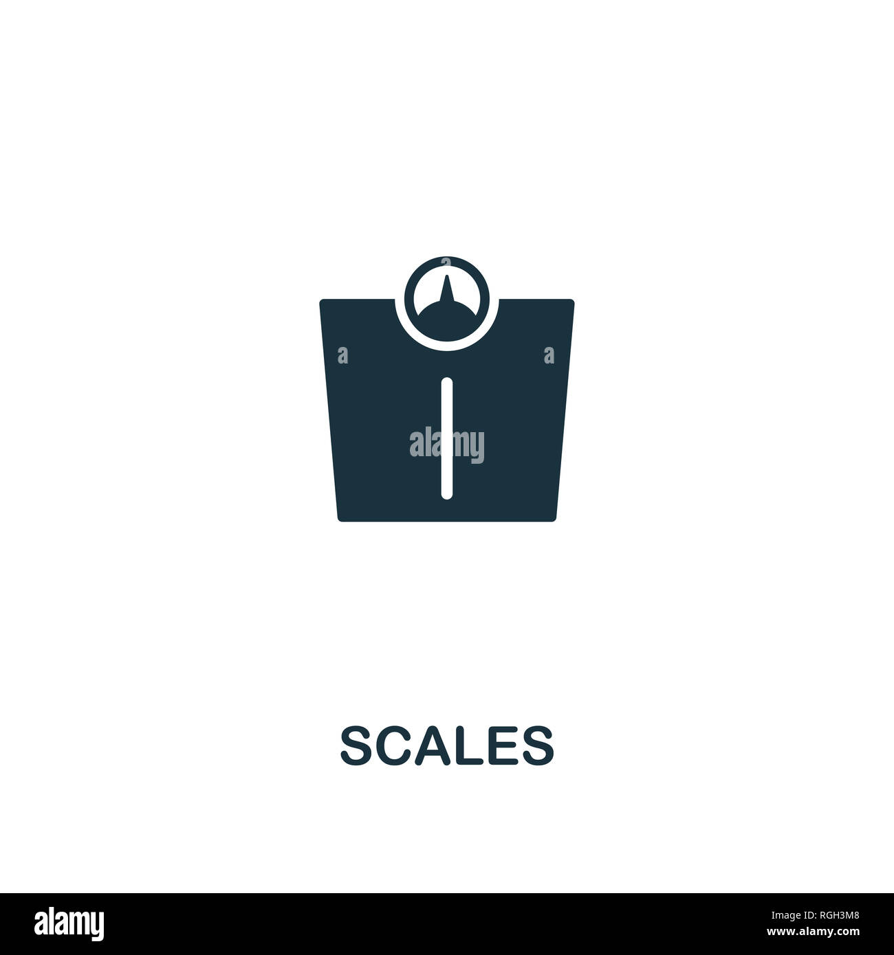 Scales icon. Premium style design from fitness collection. Pixel ...