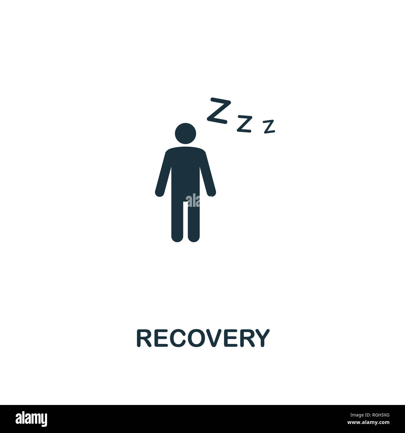 Recovery icon. Premium style design from fitness collection. Pixel ...